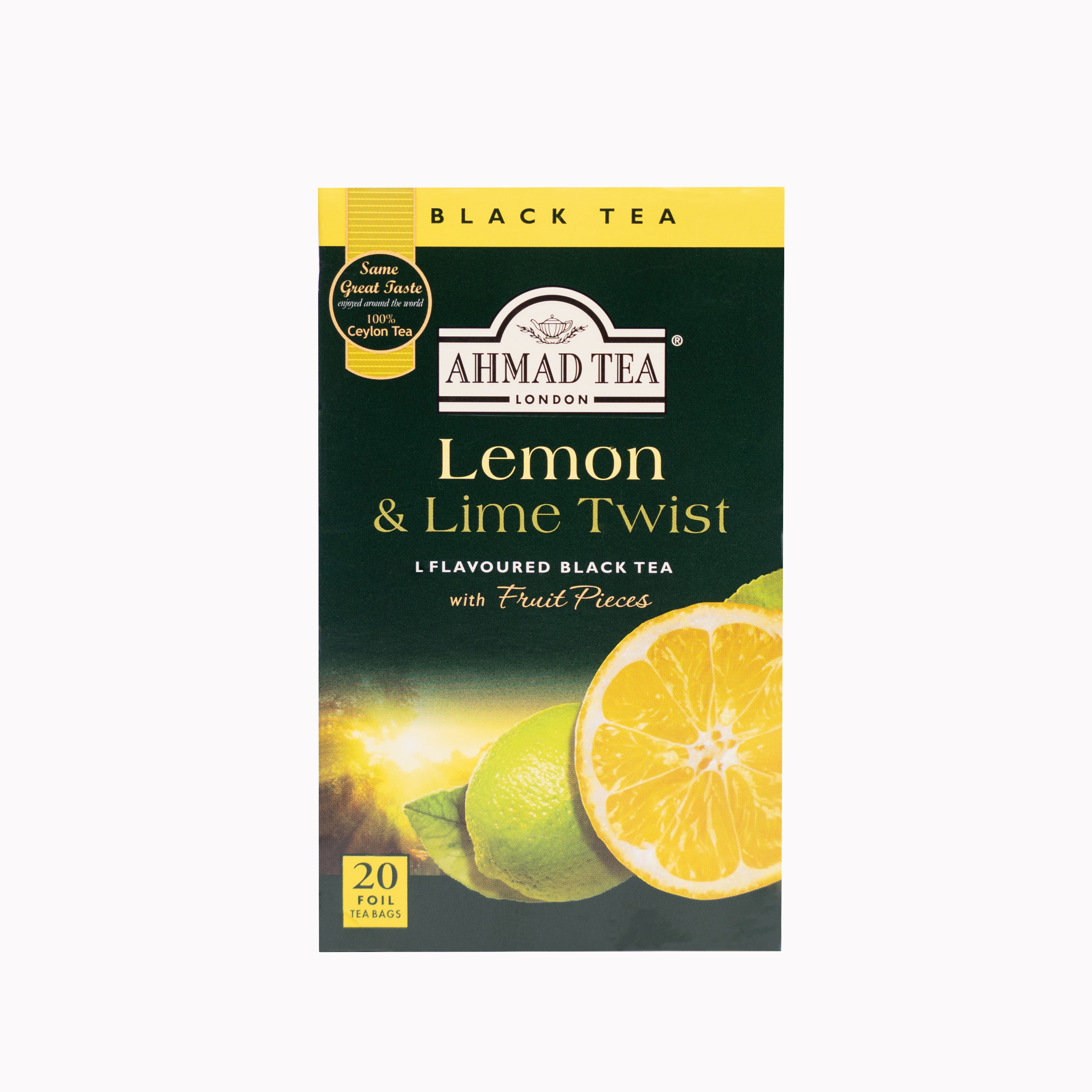 Lemon & Lime Twist 20x2g Alu Env Tea Bags 40g | Ahmad Tea Sri Lanka