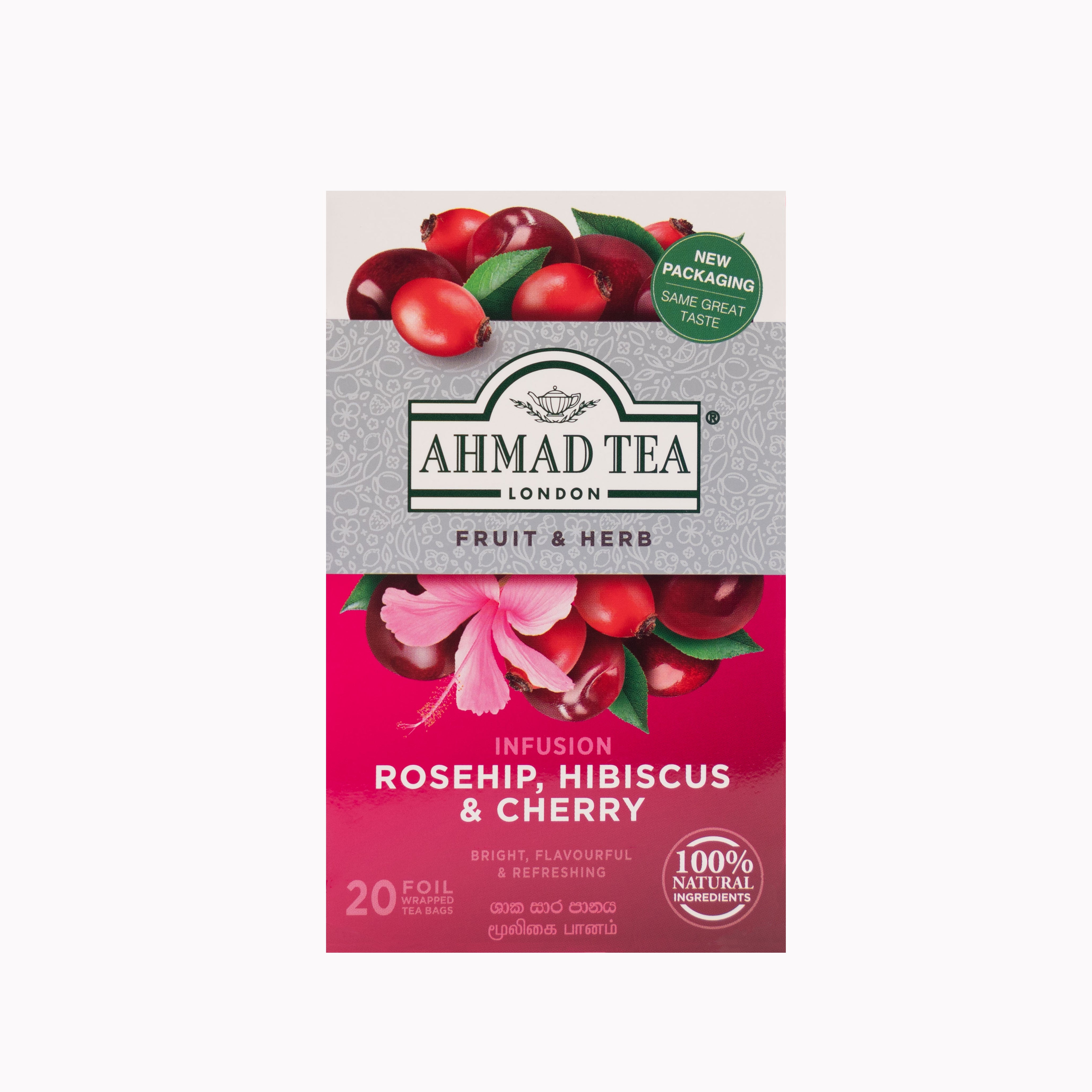 Rosehip, Hibiscus & Cherry | Ahmad Tea Sri Lanka | Fruit Herb Infusion